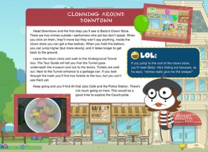 Poptropica interactive guide on iPad, #1 for DS adventure game, font ...