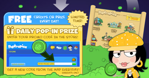 Daily Pop-In: Promo Codes & Prizes – 🏝 Poptropica Help Blog 🗺