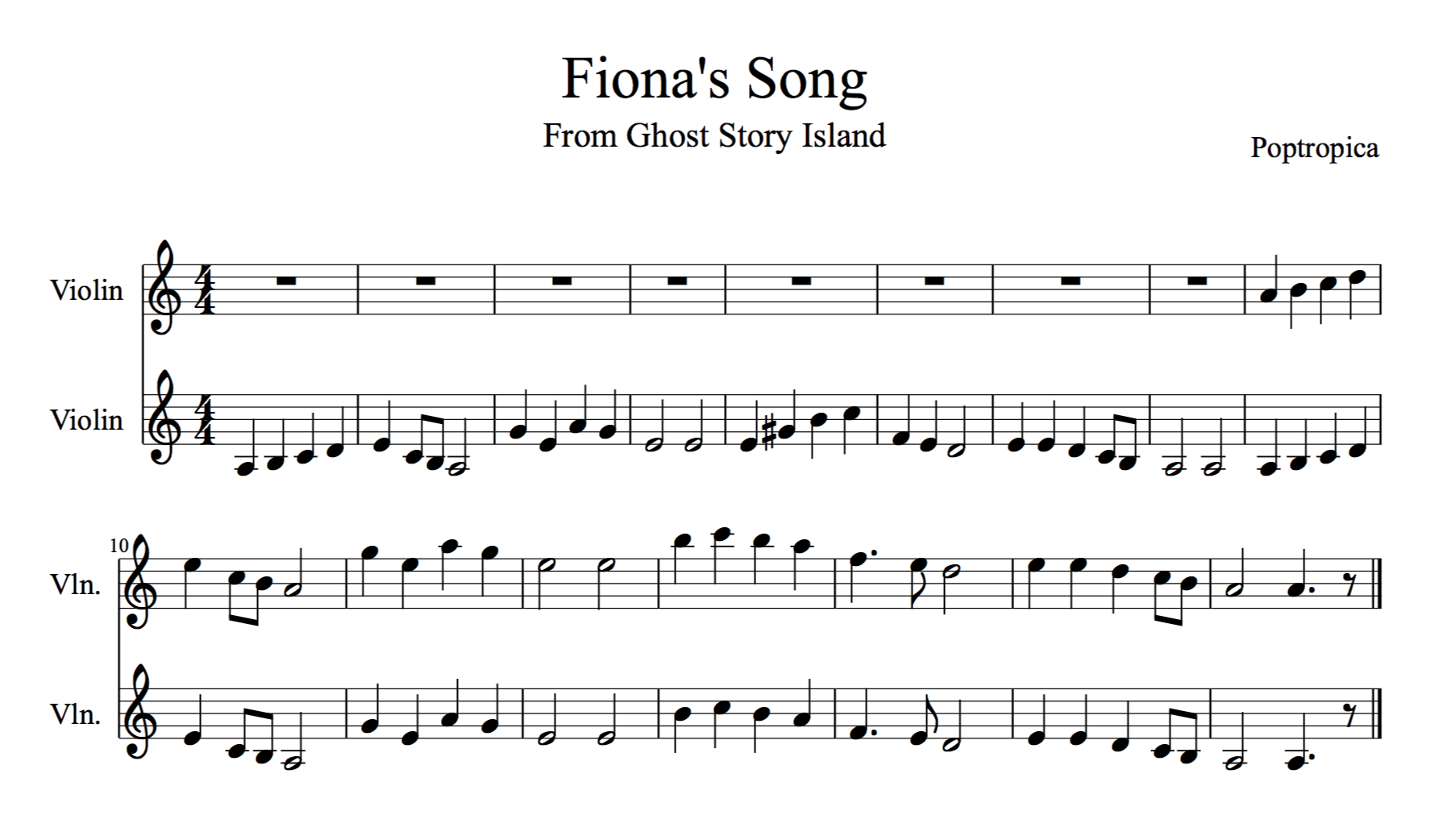 PHB Special: Fiona’s Violin Song – 🏝 Poptropica Help Blog 🗺