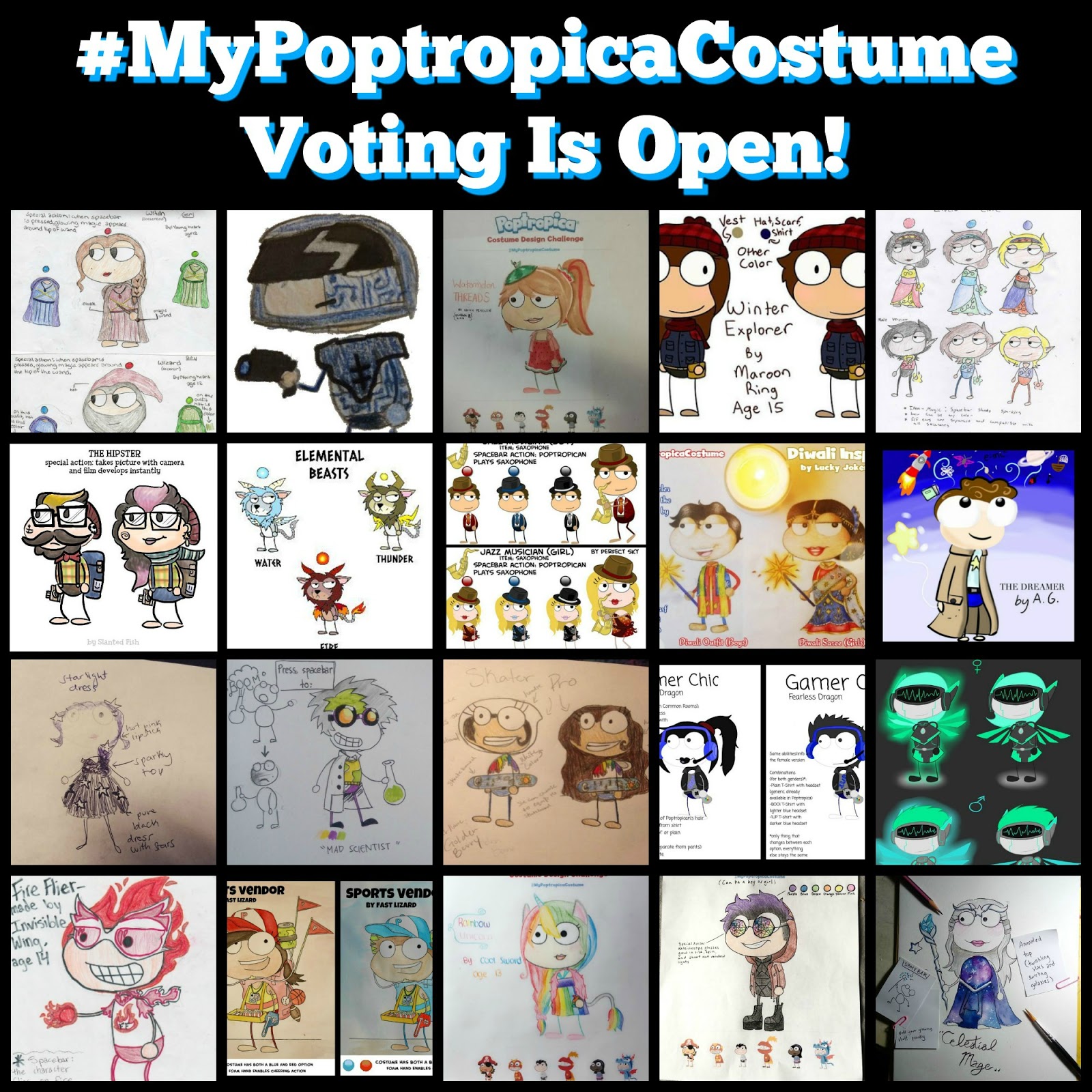 #MyPoptropicaCostume Contest Results: Vote Now! – 🏝 Poptropica Help Blog 🗺