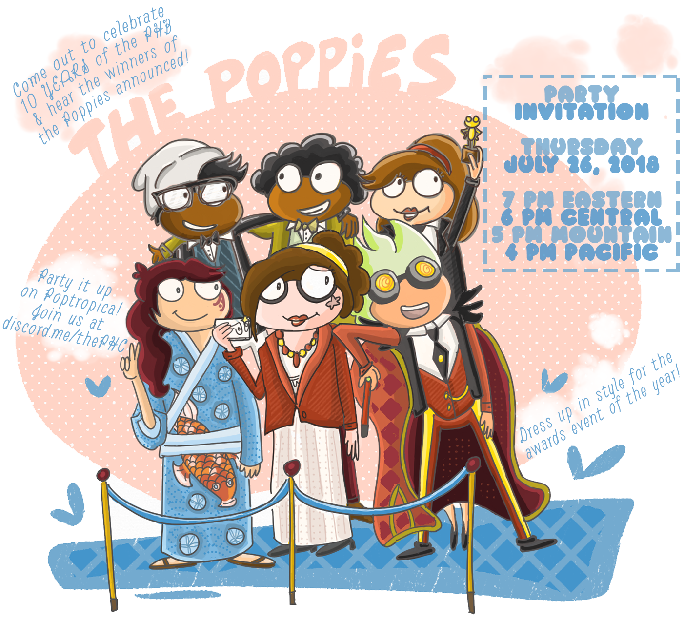You’re invited to the 2018 Poppies Awards Party! – 🏝 Poptropica Help Blog 🗺