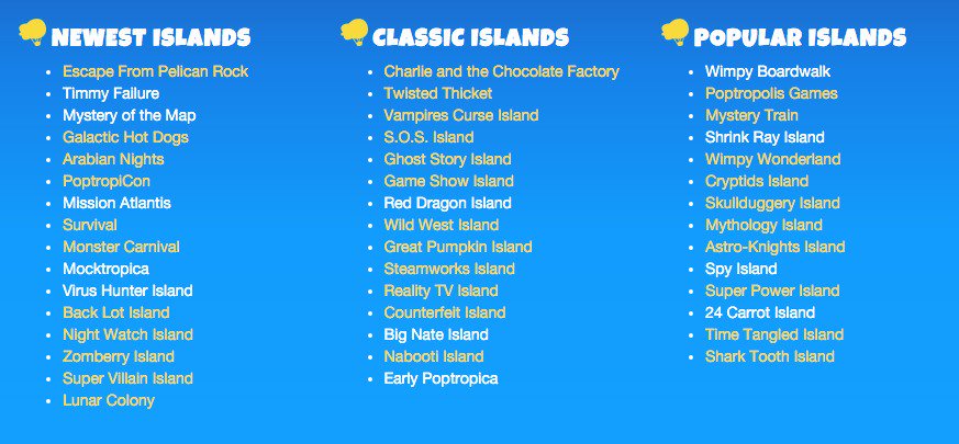 What makes a Poptropica island? – 🏝️ Poptropica Help Blog 🗺️