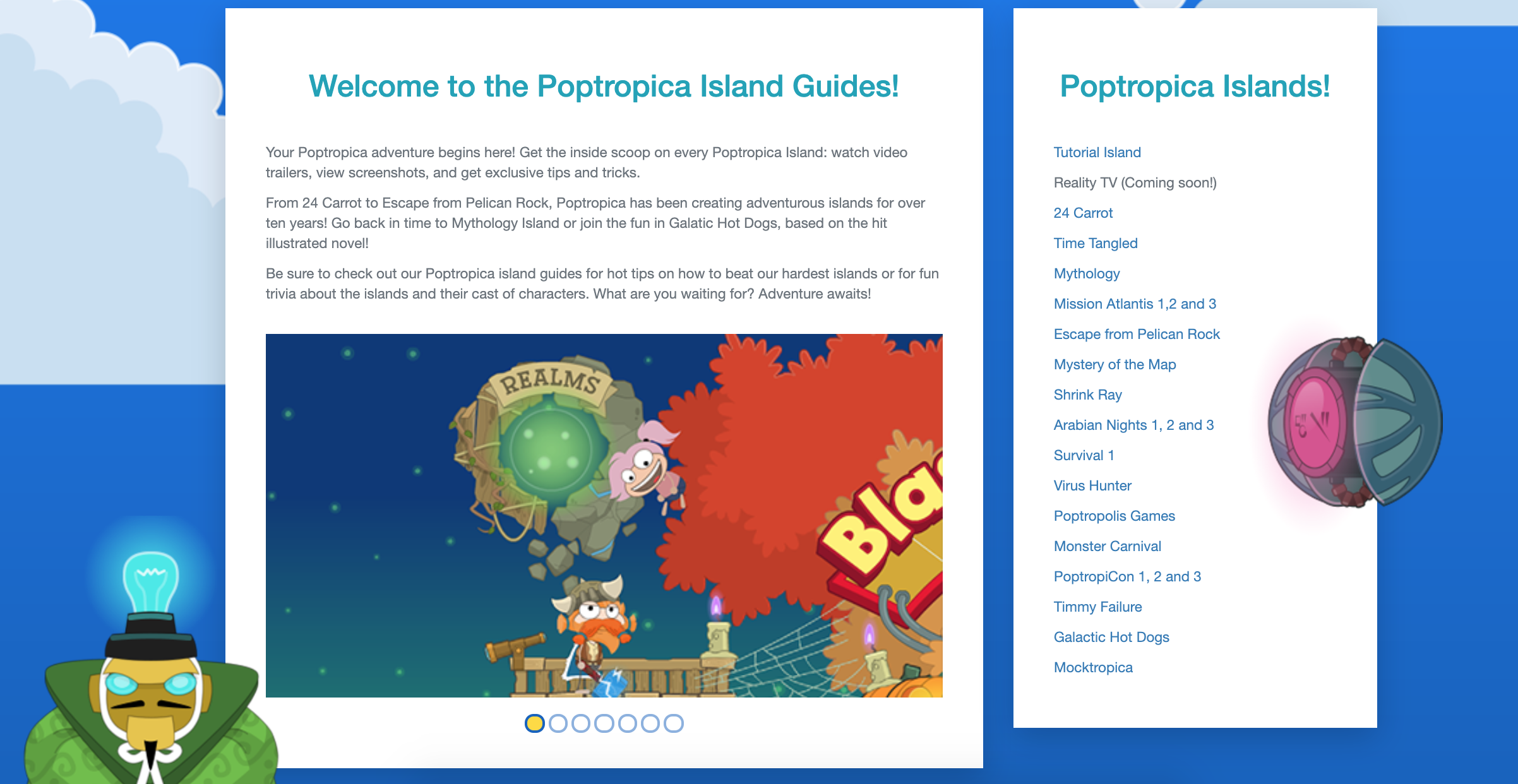 Poptropica’s official island tour pages revamped – 🏝️ Poptropica Help ...