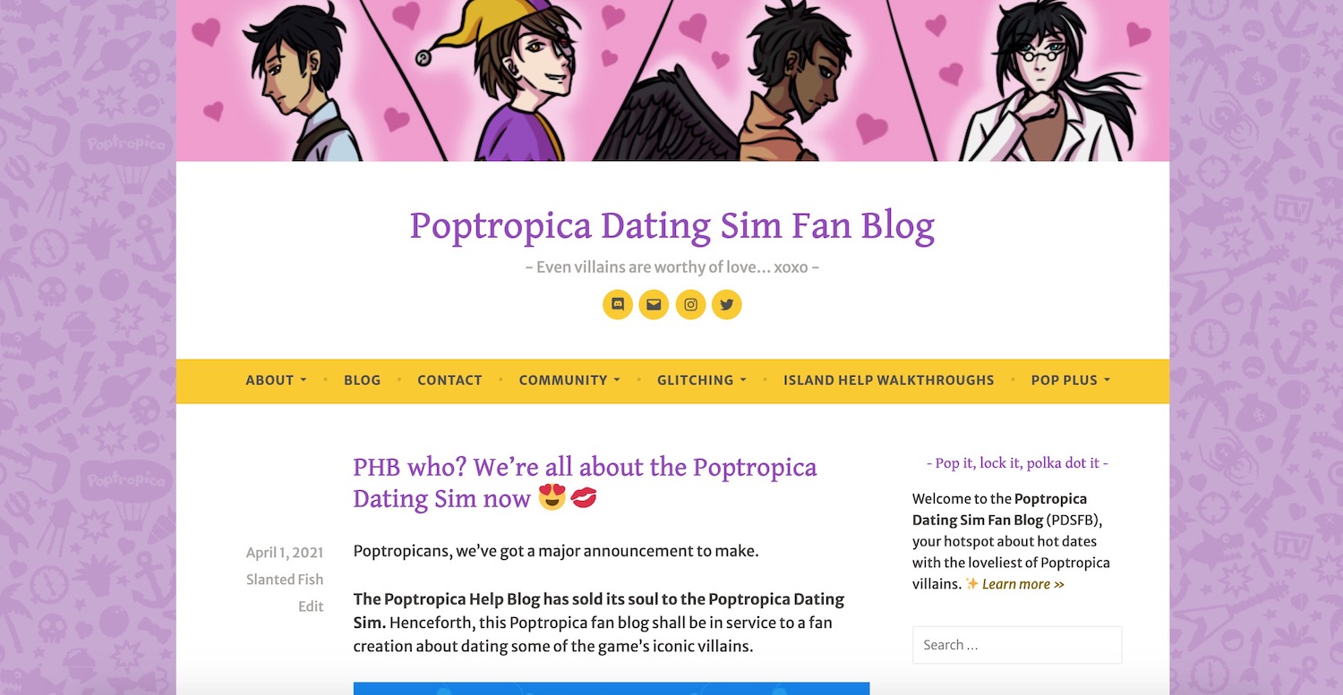 April Fools! A date of sim-ple fun 💖 – 🏝 Poptropica Help Blog 🗺