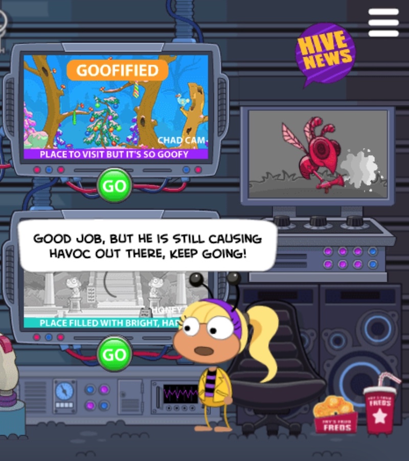Blitz on the Fritz Side Quest Guide 🐝📺 – 🏝 Poptropica Help Blog 🗺